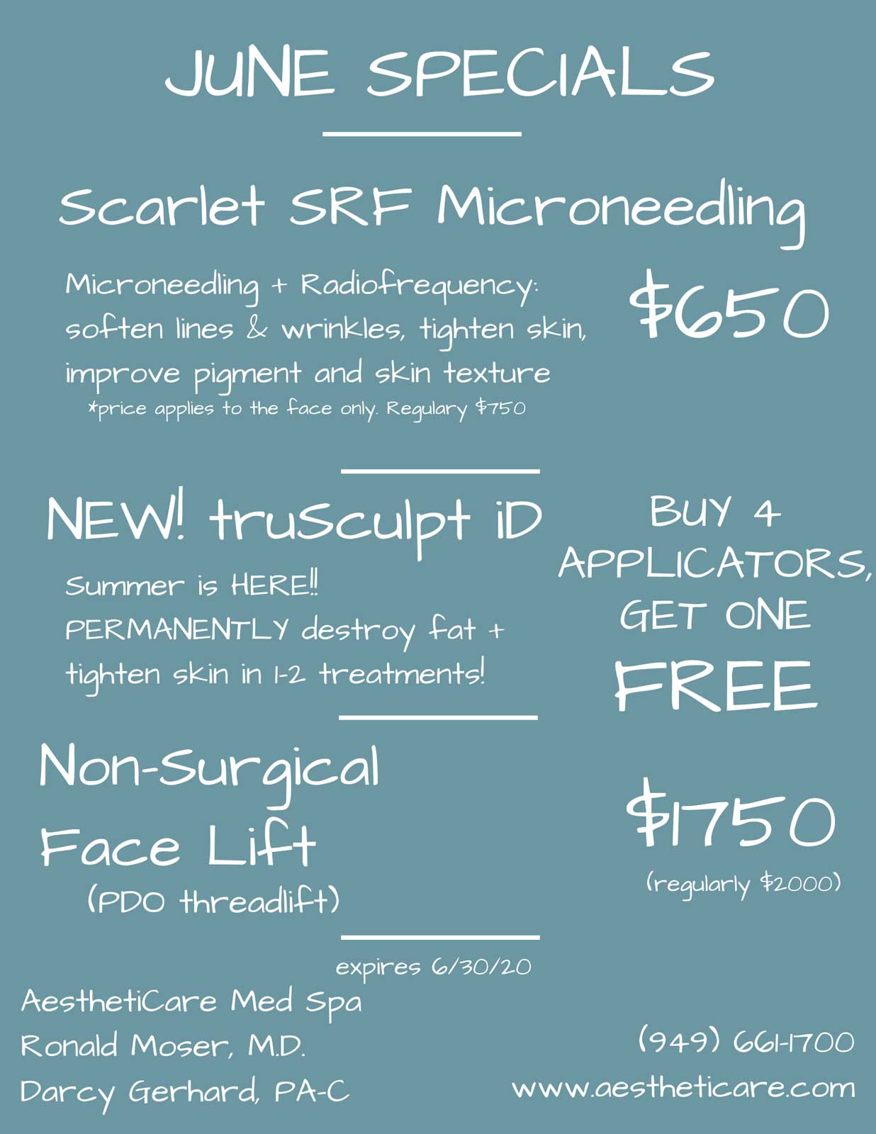 MedSpa Specials | Orange County & Riverside | AesthetiCare